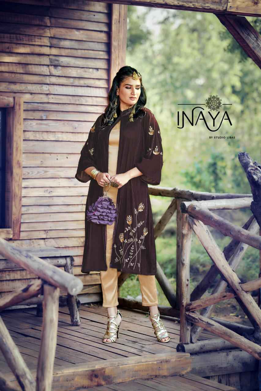 Inaya Luxury Pret Collection Vol 16 designer kurti bottom set catalogue ...