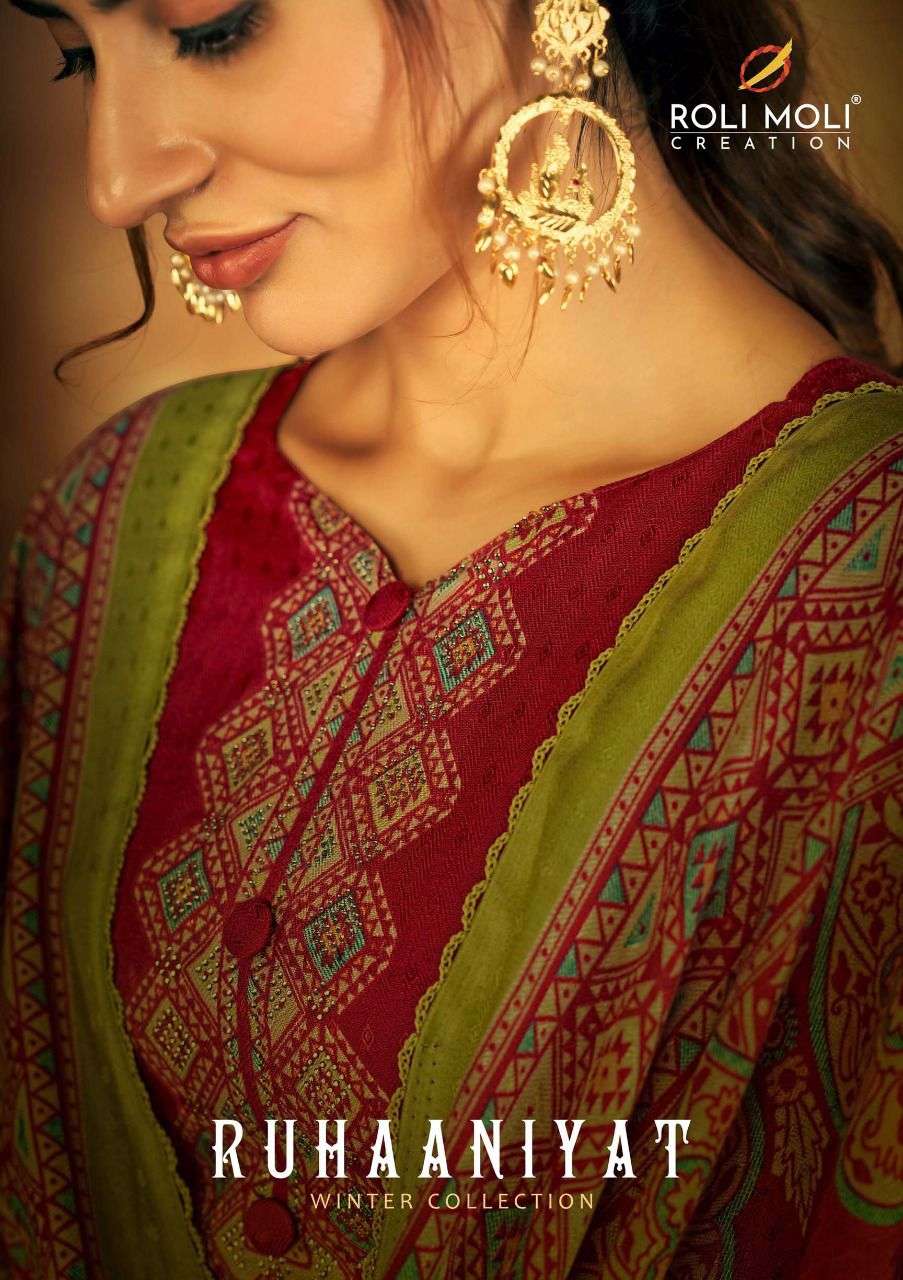 Roli Moli Silky vol 3 Exclusive low range pashmina suit designs