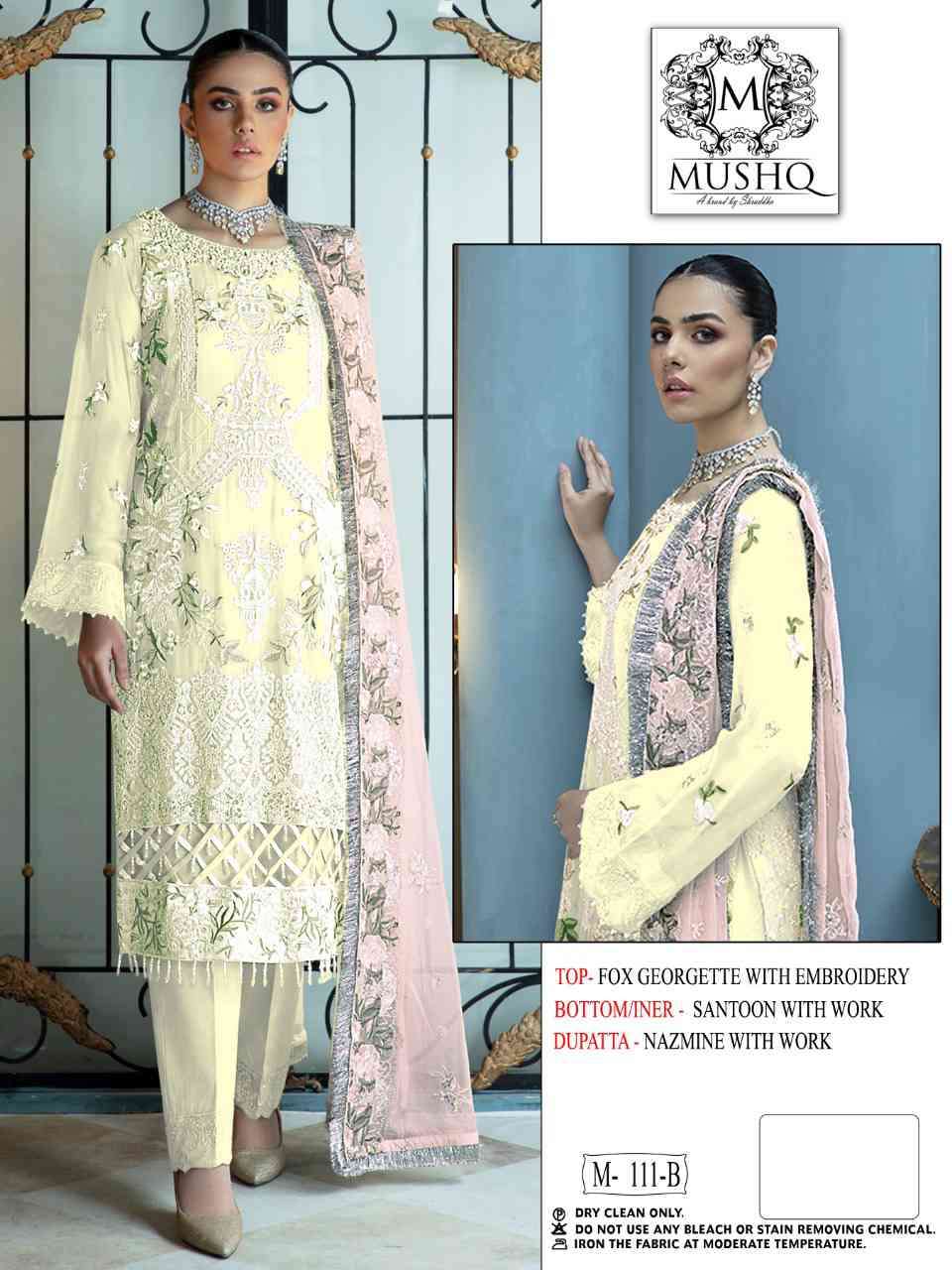Mushq M 199 Pakistani Suit Heavy Designer Catalog Collection