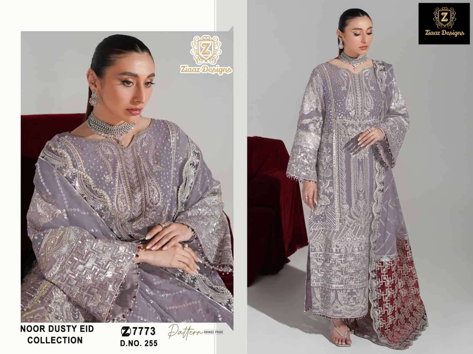 Ziaaz Designs 191 A Pakistani Designer Suit Collection