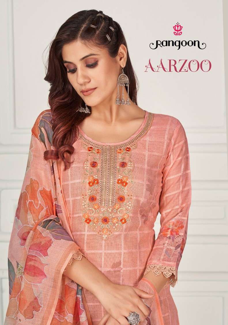 Rangoon Rangoli Readymade 3 Piece Sik Suit Wholesale Price