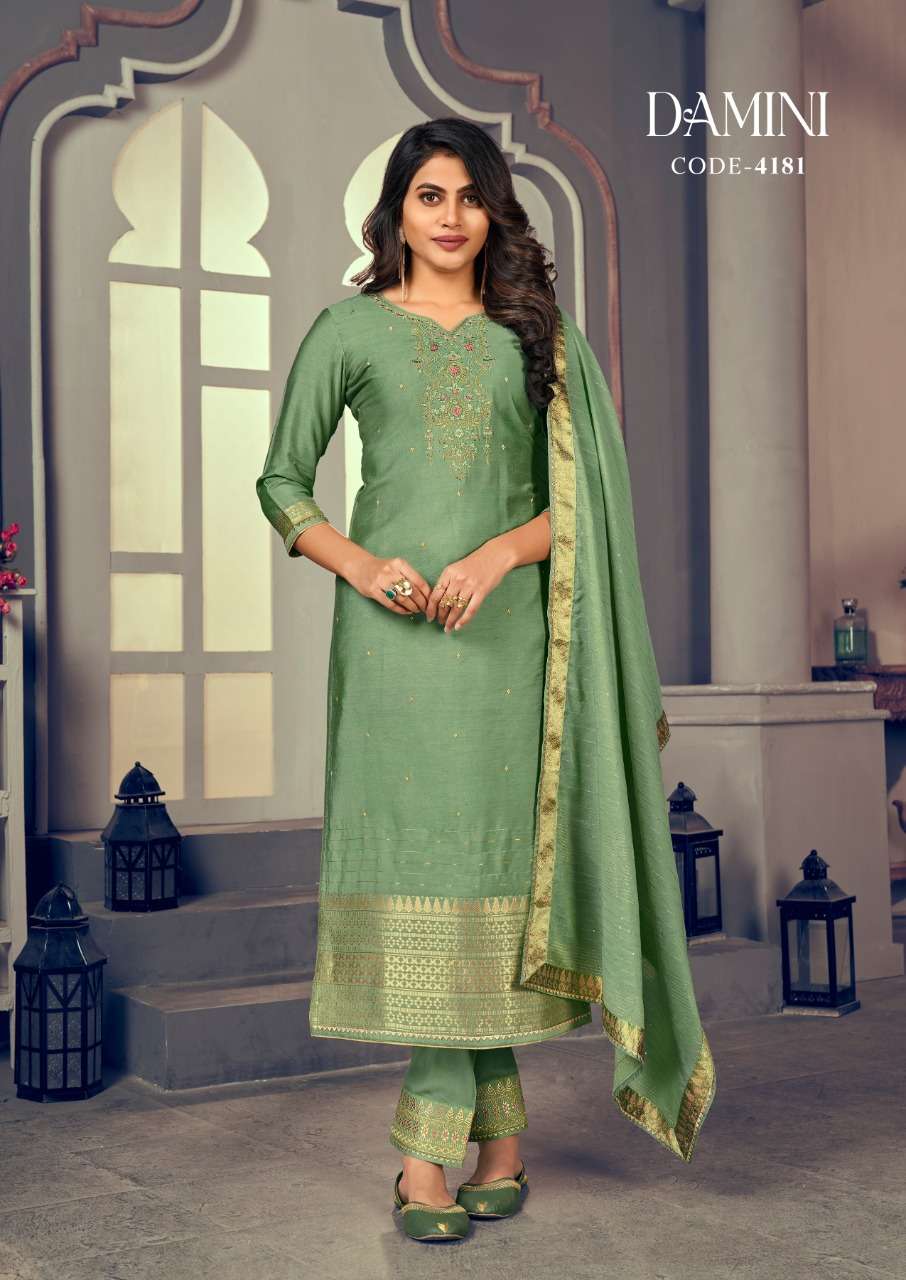 Rangoon Rangoli Readymade 3 Piece Sik Suit Wholesale Price