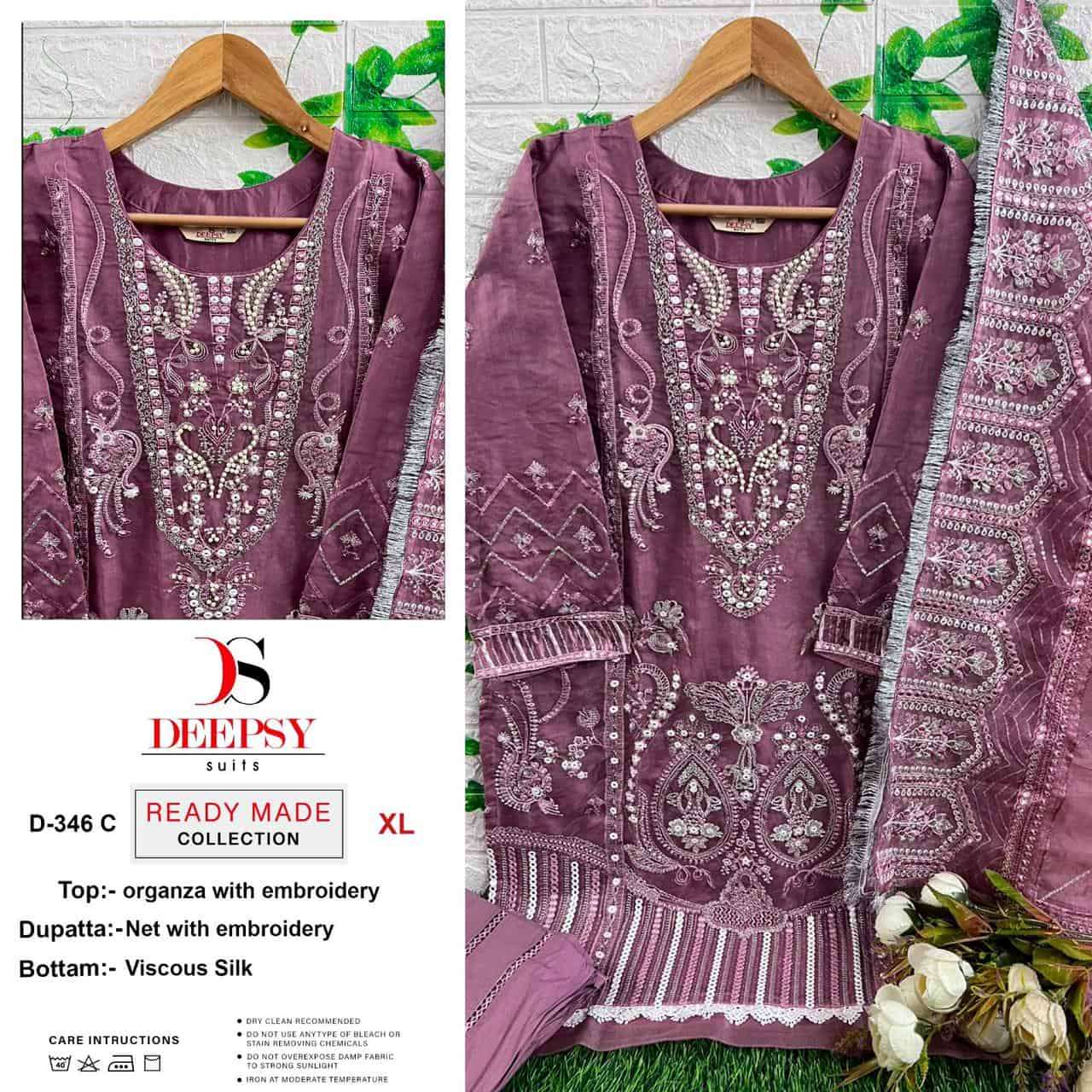 Deepsy D 345 Colors Exclusive Heavy Designer Style Pakistani Readymade Collection
