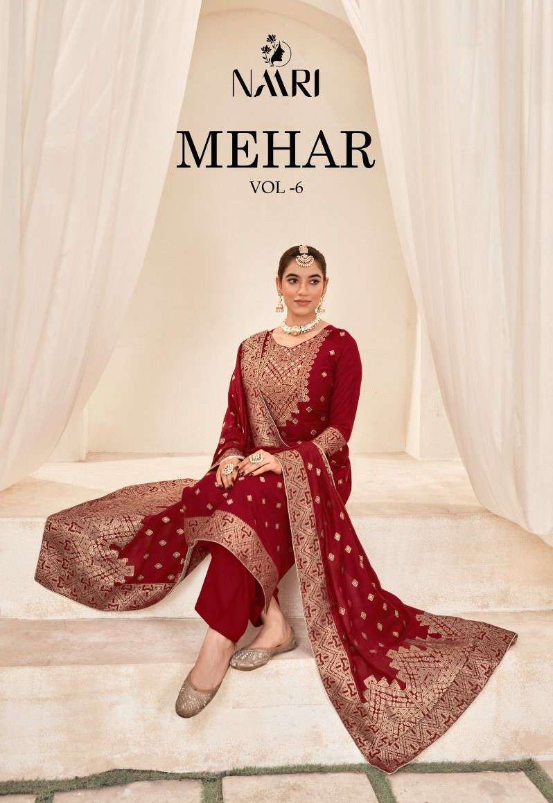 Naari Coorg Pure Jam Straight Designs Festive Wear Dress Wholesaler