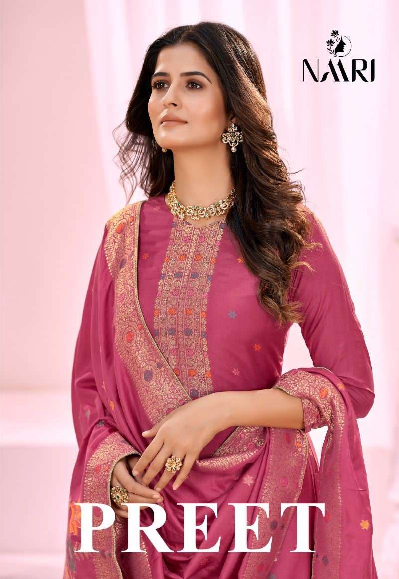 Naari Zehra Fancy Jacquard Festive Collection Salwar Kameez Wholesaler