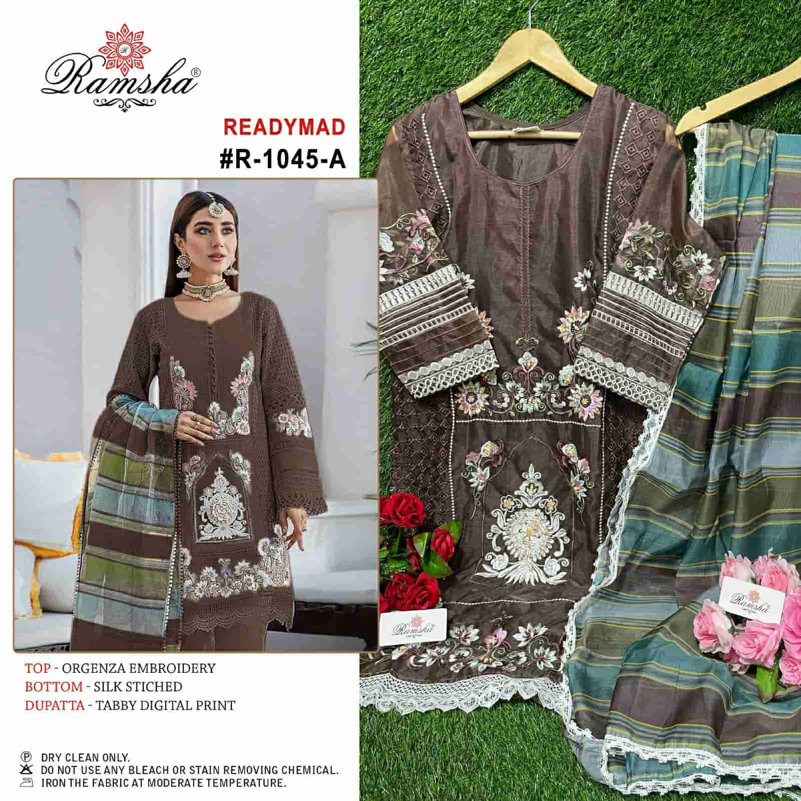 Ramsha R 1077 Colors Pakistani Fancy Designer Suit Readymade Collection