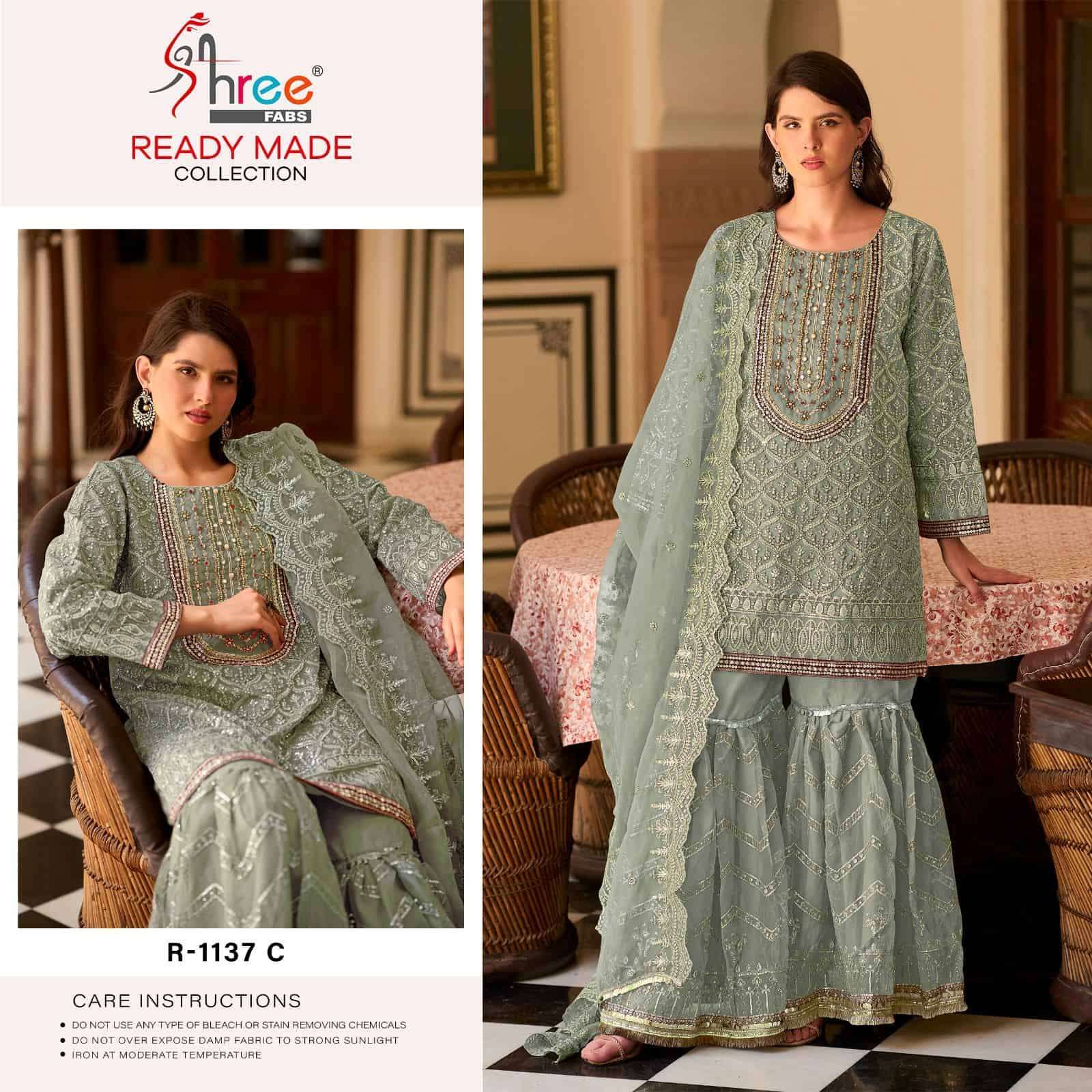 Shree Fabs R 1137 E Pakistani Style Heavy Designer Readymade Suit Collection