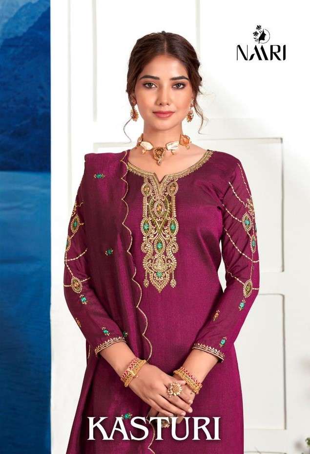 Naari Mehar Vol 6 Pure Muslin Jacquard Premium Designs Suit Wholesaler