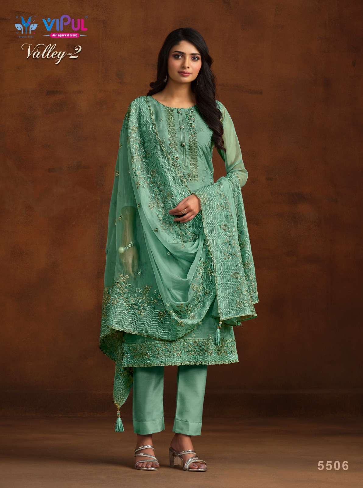 Vipul Elegance 4561A to 4568A series Heavy Work Designer Dress Collection