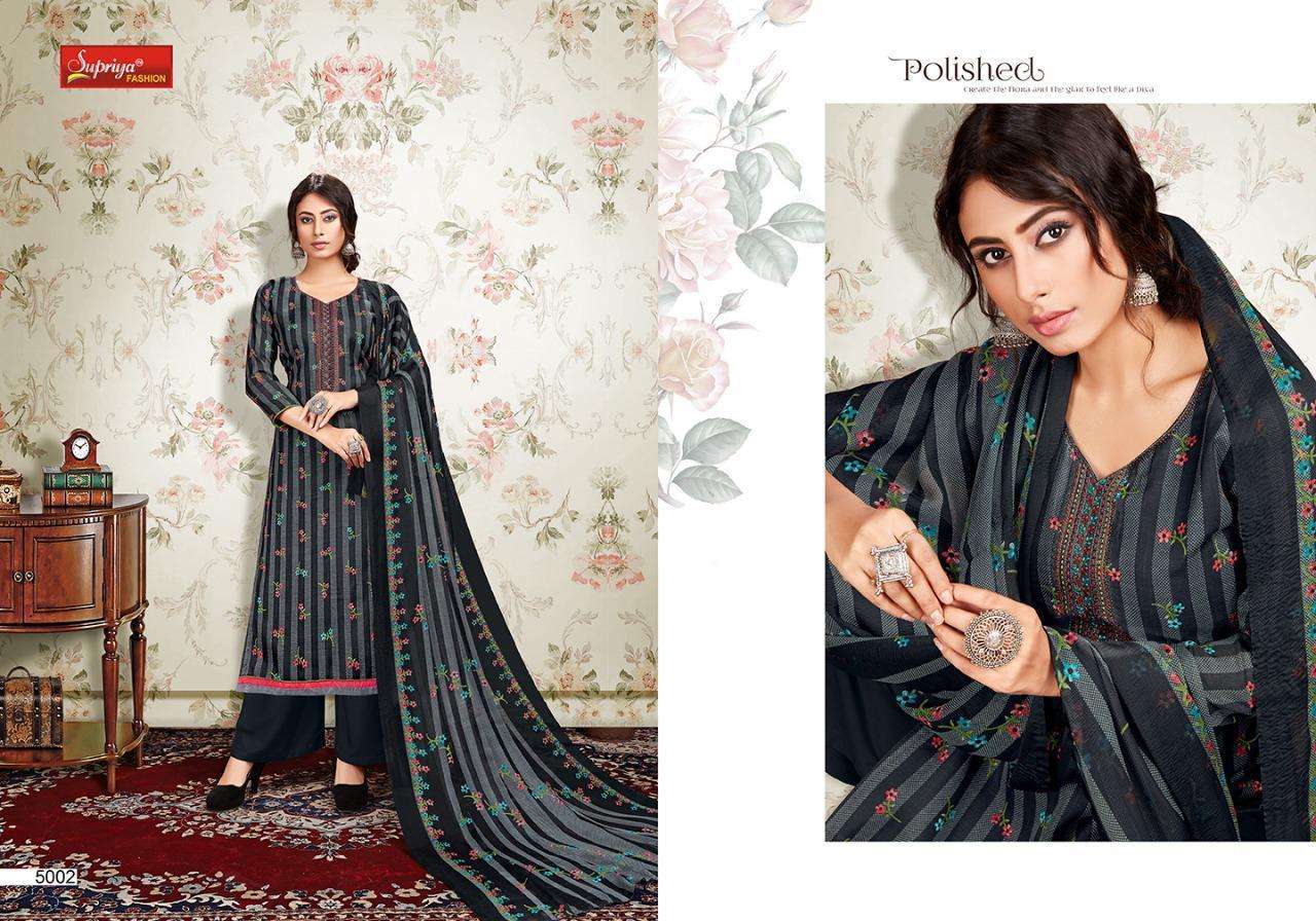 Supriya Soni Saloni Vol 50 Embroidered Cotton Suit Wholesale Supplier