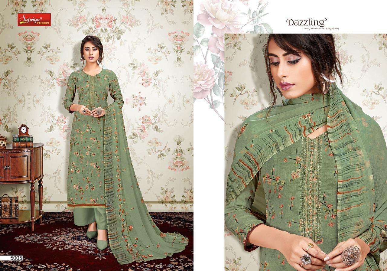 Supriya Soni Saloni Vol 50 Embroidered Cotton Suit Wholesale Supplier