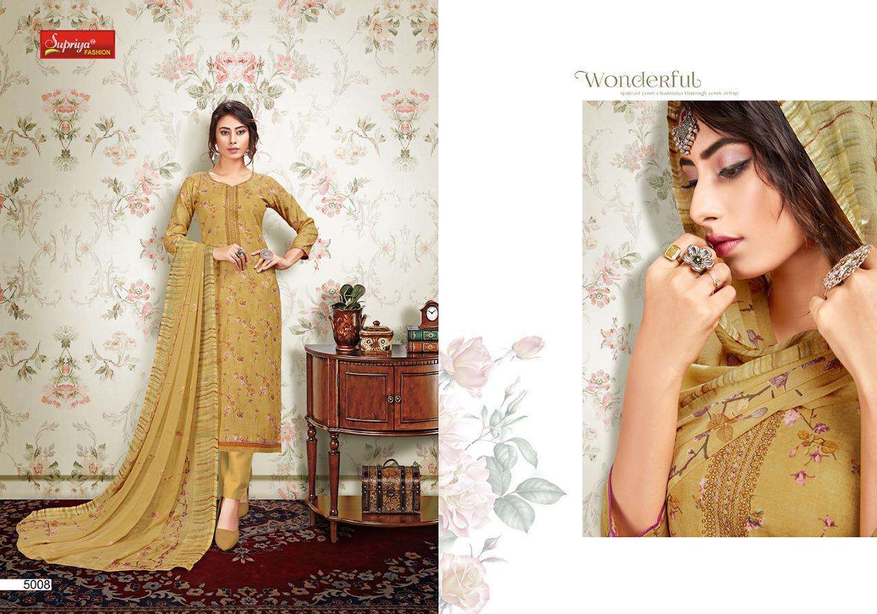 Supriya Soni Saloni Vol 50 Embroidered Cotton Suit Wholesale Supplier