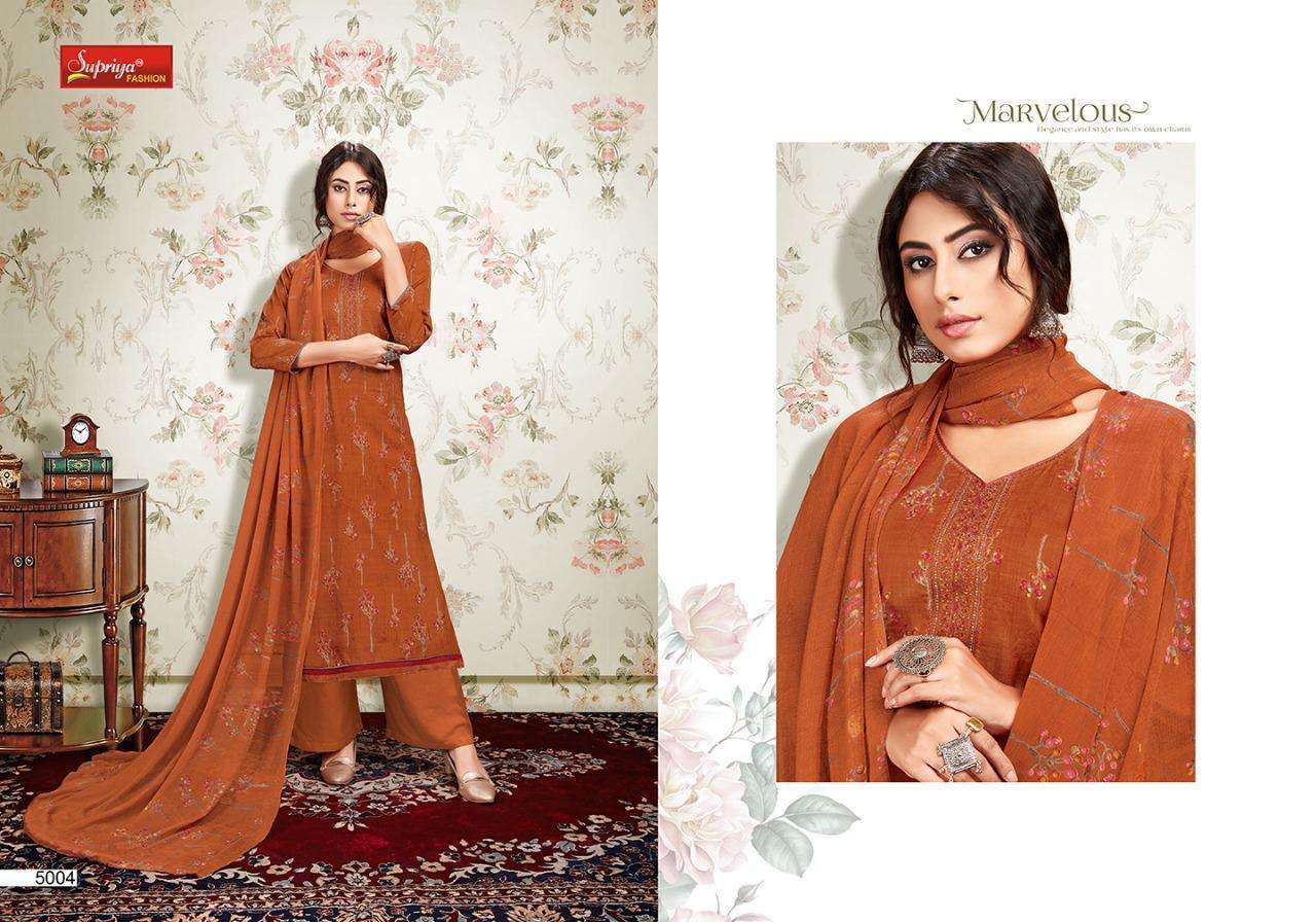 Supriya Soni Saloni Vol 50 Embroidered Cotton Suit Wholesale Supplier