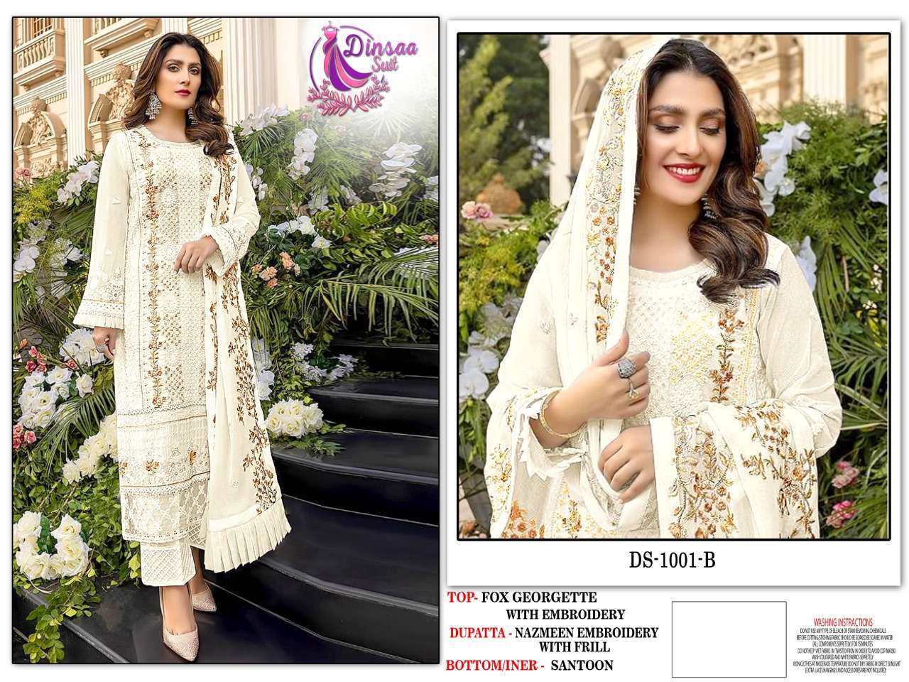 Dinsaa DS 1001 Colors Fancy pakistani Suit New Designs