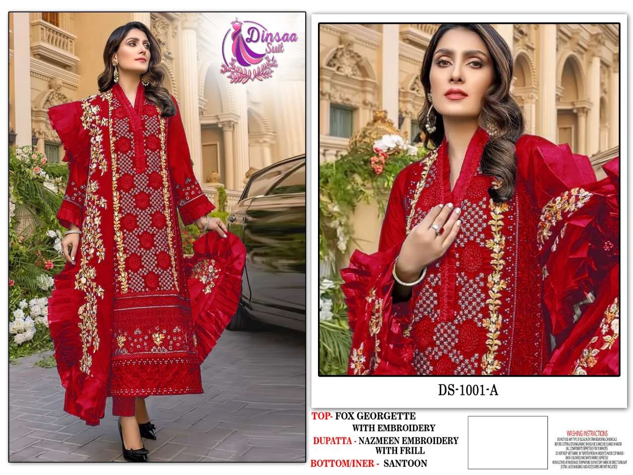 Dinsaa DS 1001 Colors Fancy pakistani Suit New Designs