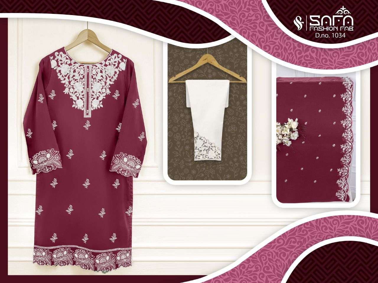 Safa Fashion Fab 1034 Designer Ready to Wear pakistani Dress Designs