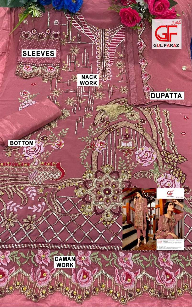 Gul Faraz 522 Colors Exclusive pakistani Suit New Designs