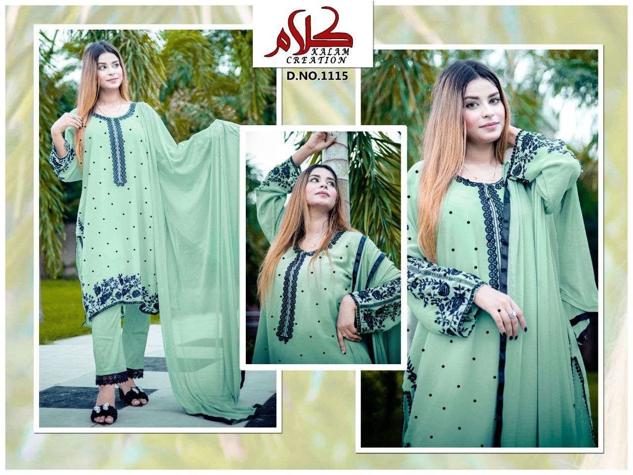 Kalam Creation 1115 Readymade Pakistani Suit New Designs