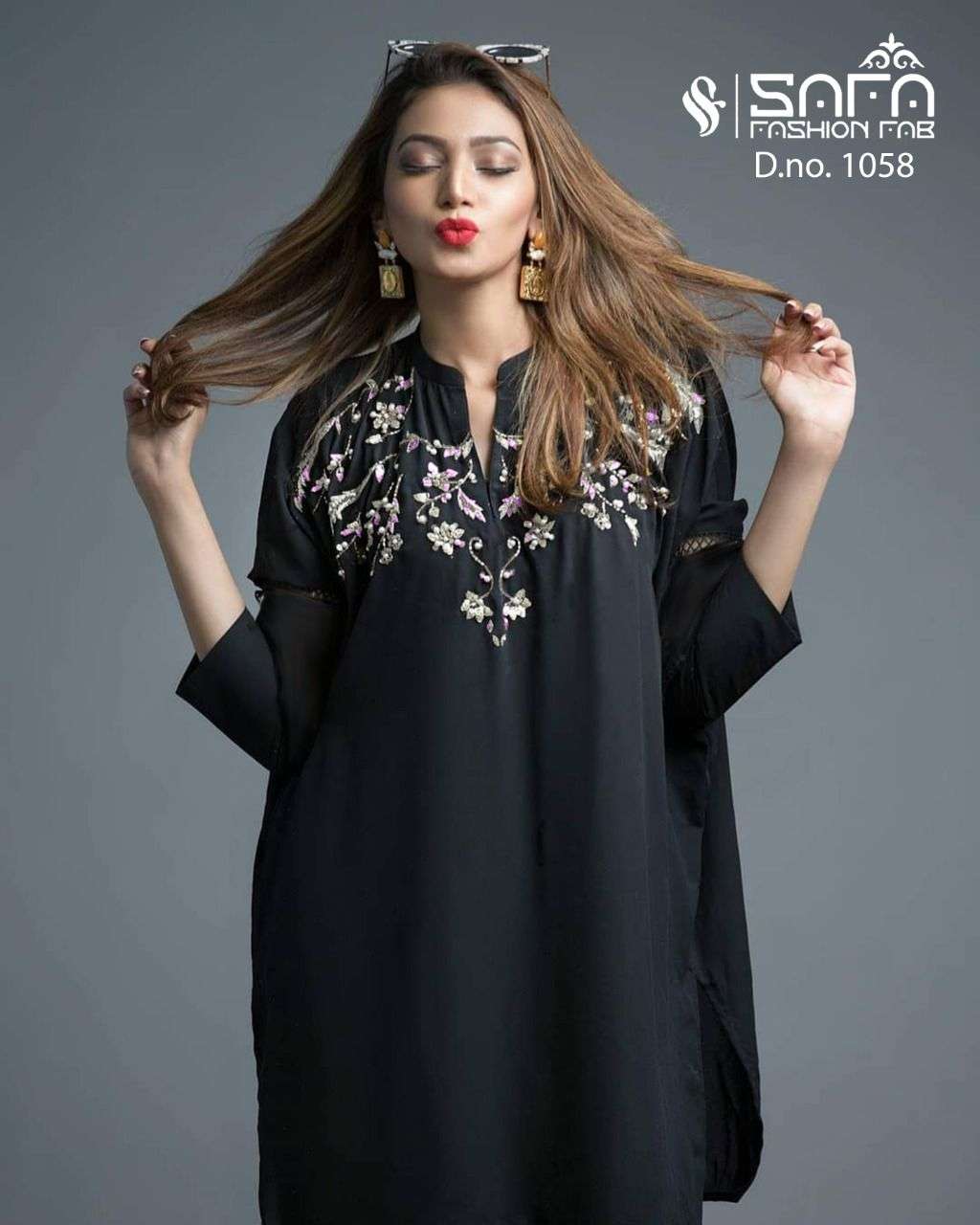 Safa Fashion Fab 1058 Fancy pakistani readymade Suit Design