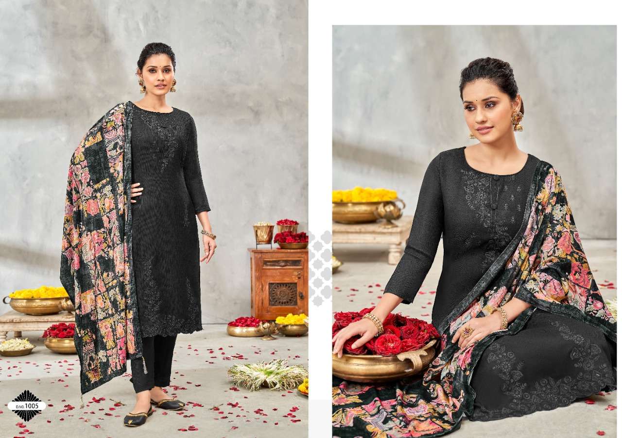 Senorita Zahe Naseeb Exclusive Party Wear Winter Suit Collection