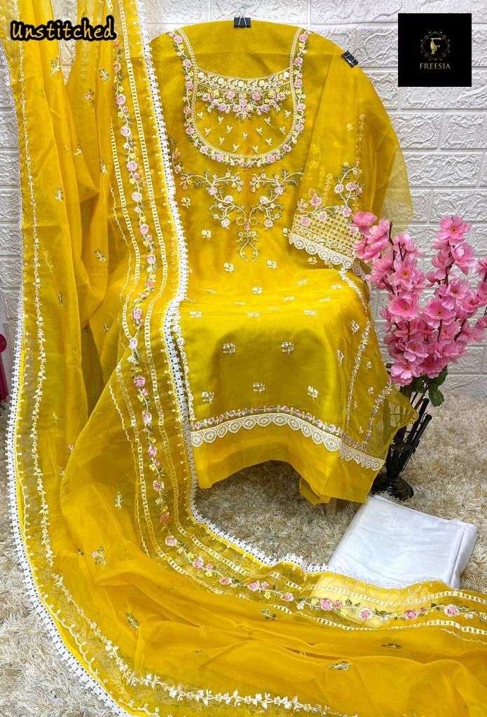 Ziaaz Haldi Function Special Unstitched Ladies Suit