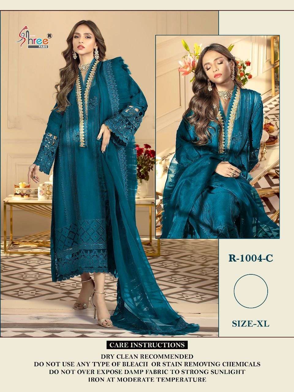 Shree Fabs R 1004 Colors Embroidered Pakistani Salwar Sut Catalog Exporter