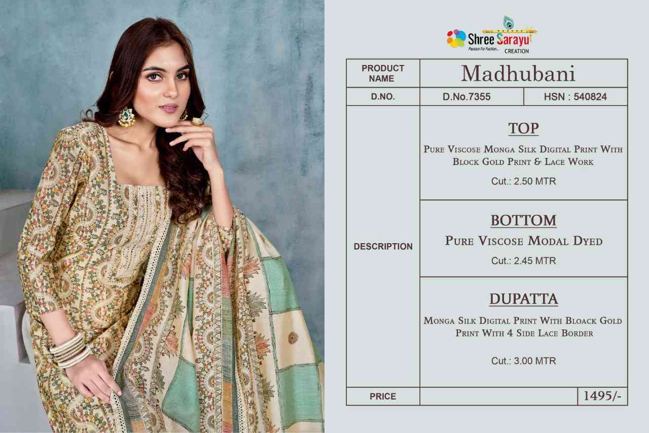 Shree Sarayu Madhubani Digital Print Silk Festive Collection Dress ...