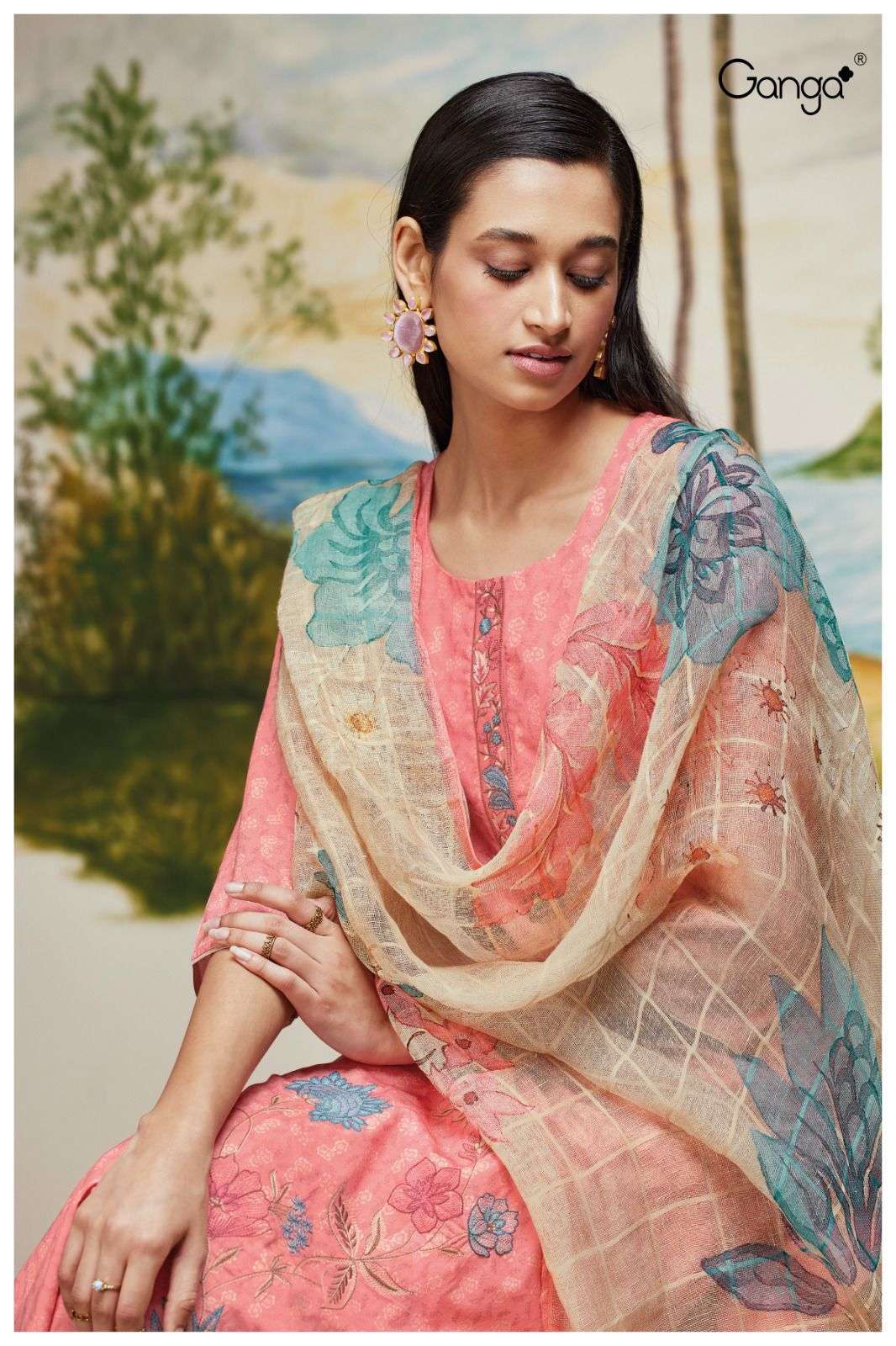 Ganga Deepa 1613 Exclusive Designer Print Cotton Suit catalog Wholesaler