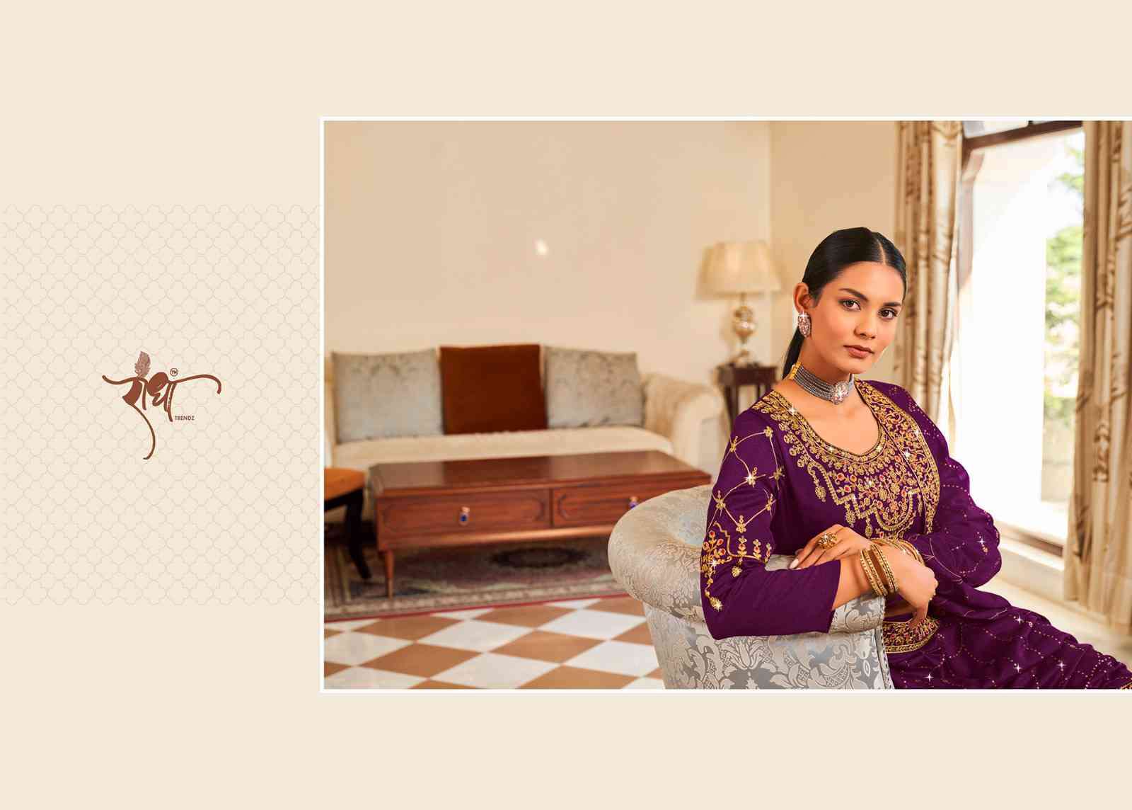 Radha Trends Hoor Designer Party Wear Straight Suit Catalog Supplier