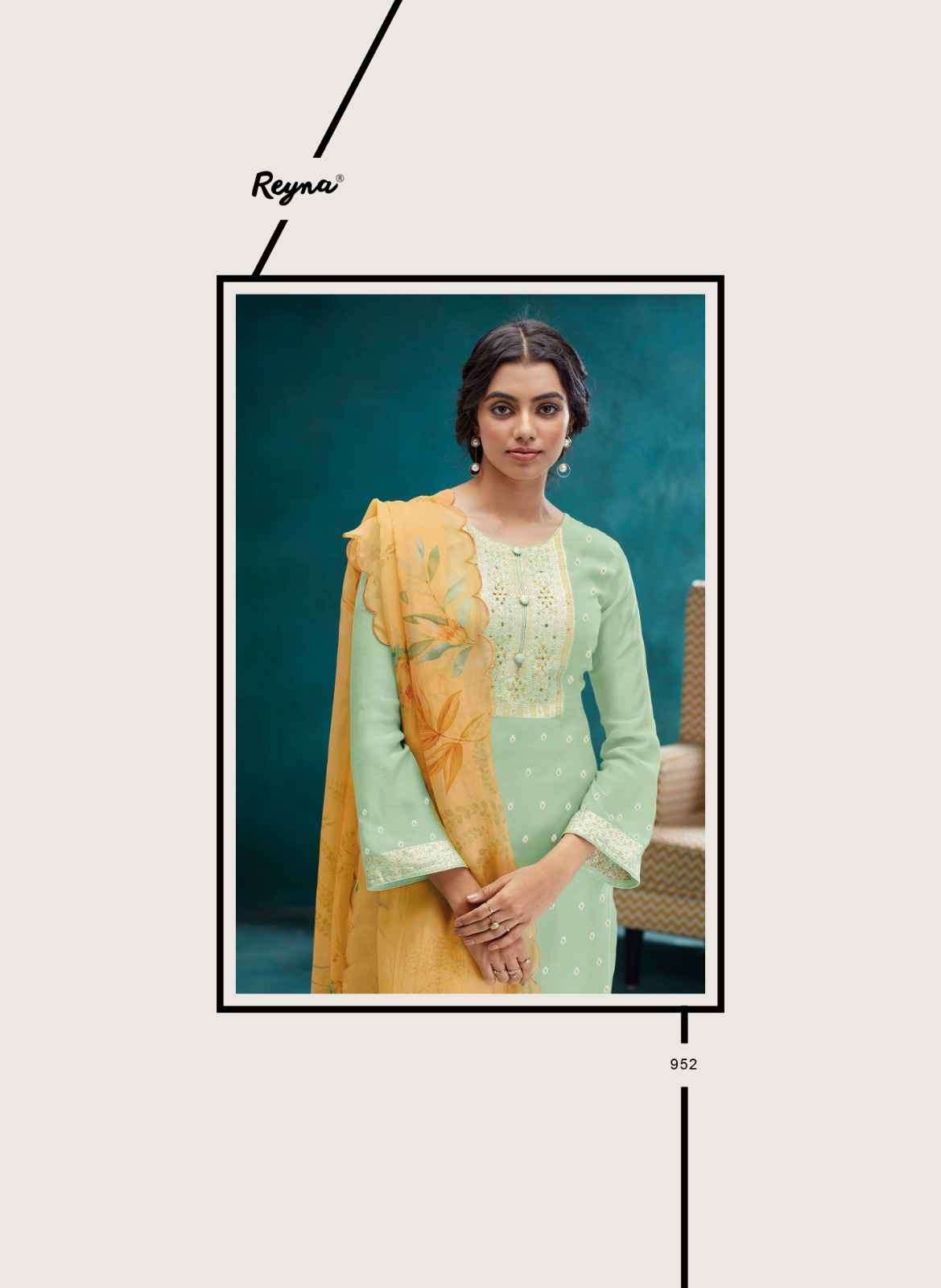 Reyna Melissa Traditional Designs Partywear Ladies Suit Catalog Exporter