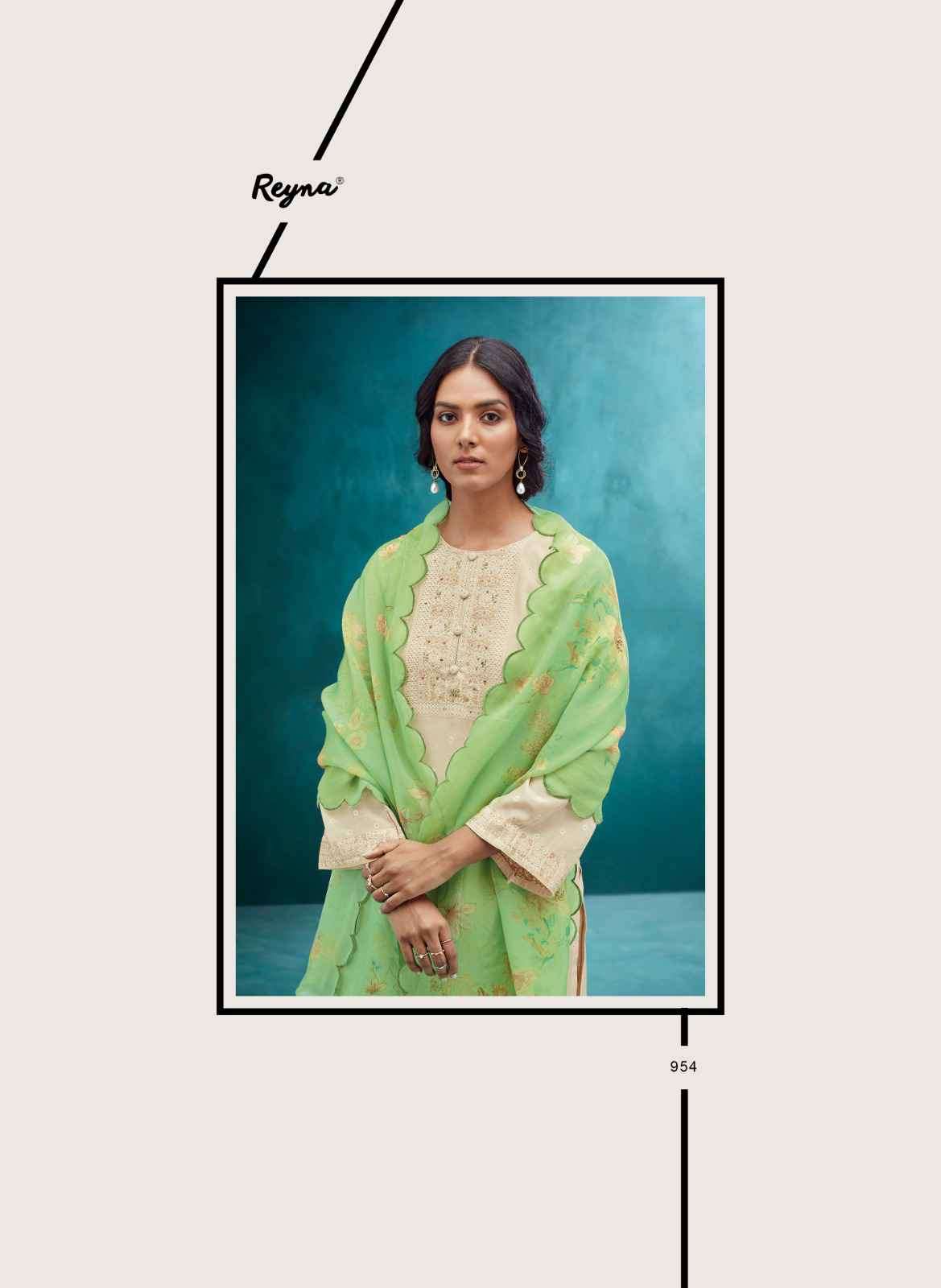 Reyna Melissa Traditional Designs Partywear Ladies Suit Catalog Exporter