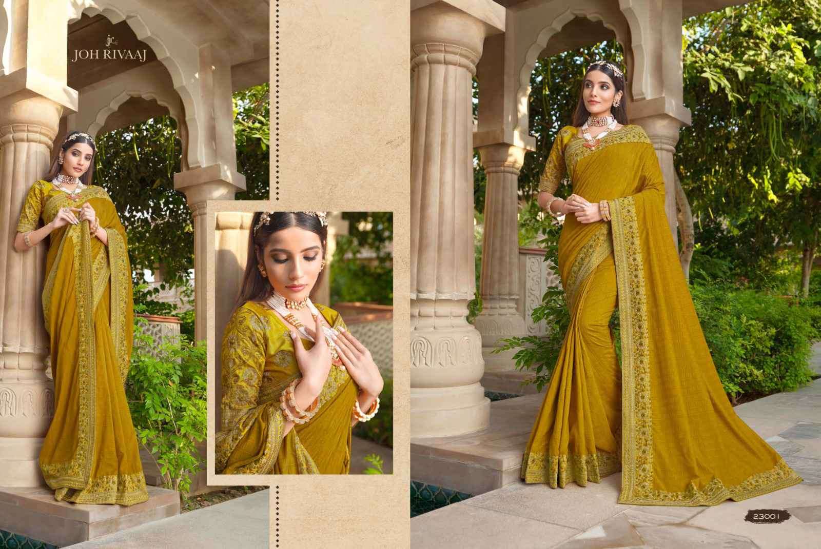 Joh Rivaaj Joshitha 23001 To 23018 Exclusive Designer Saree Catalog ...