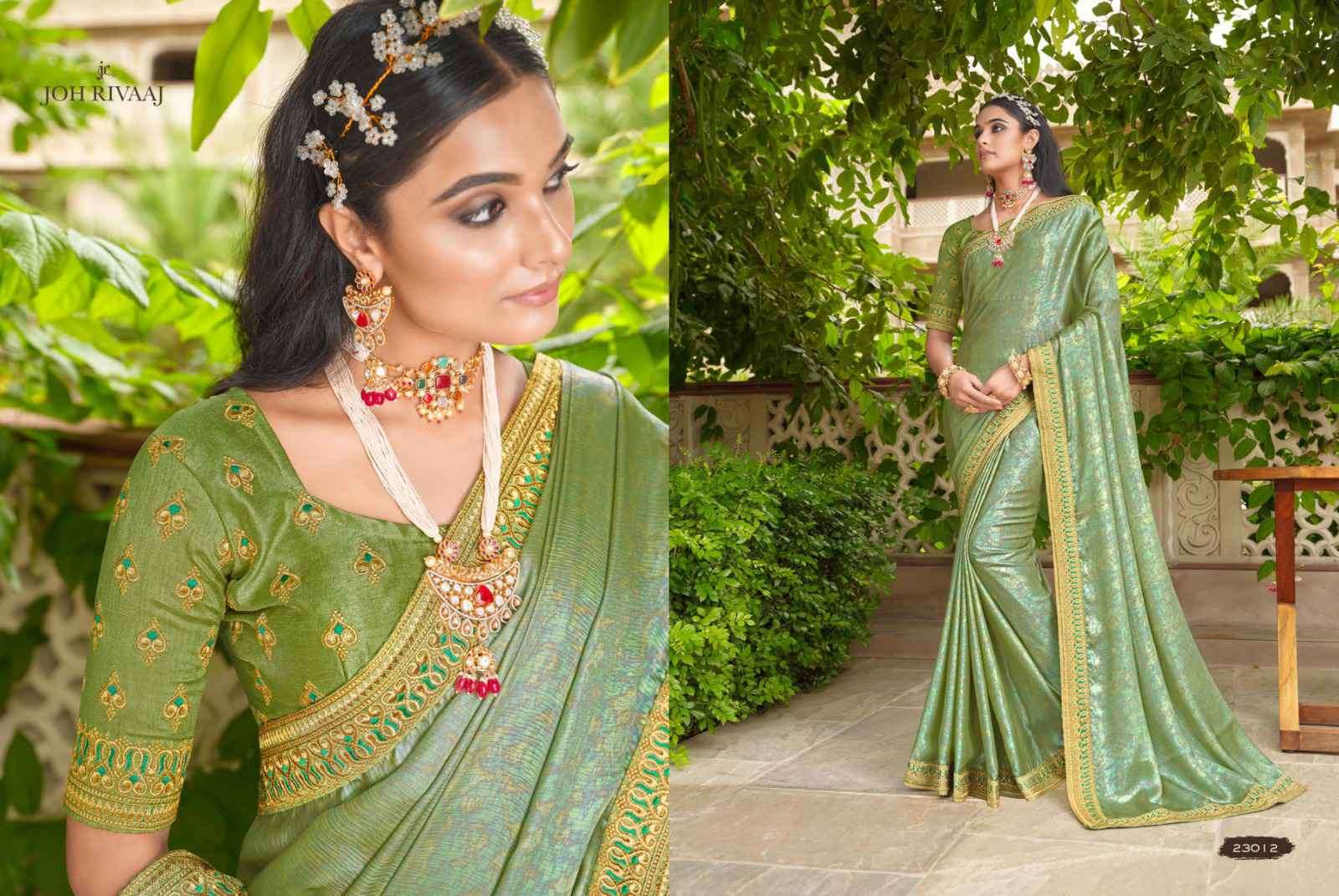 Joh Rivaaj Joshitha 23001 To 23018 Exclusive Designer Saree Catalog ...