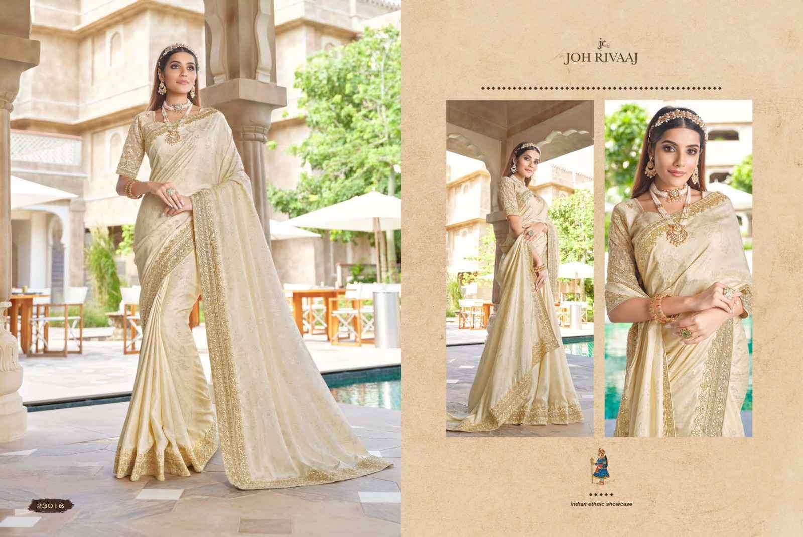 Joh Rivaaj Joshitha 23001 To 23018 Exclusive Designer Saree Catalog ...