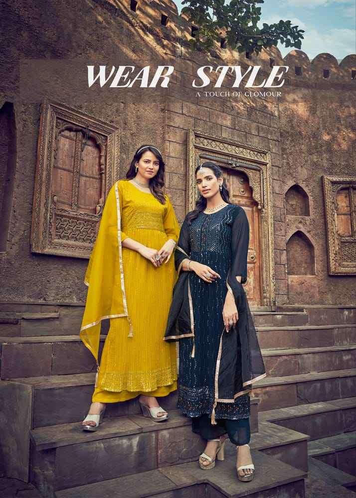 Wanna Rimi Stylish Nayra Cut Festive Collection Dress Catalog Exporter