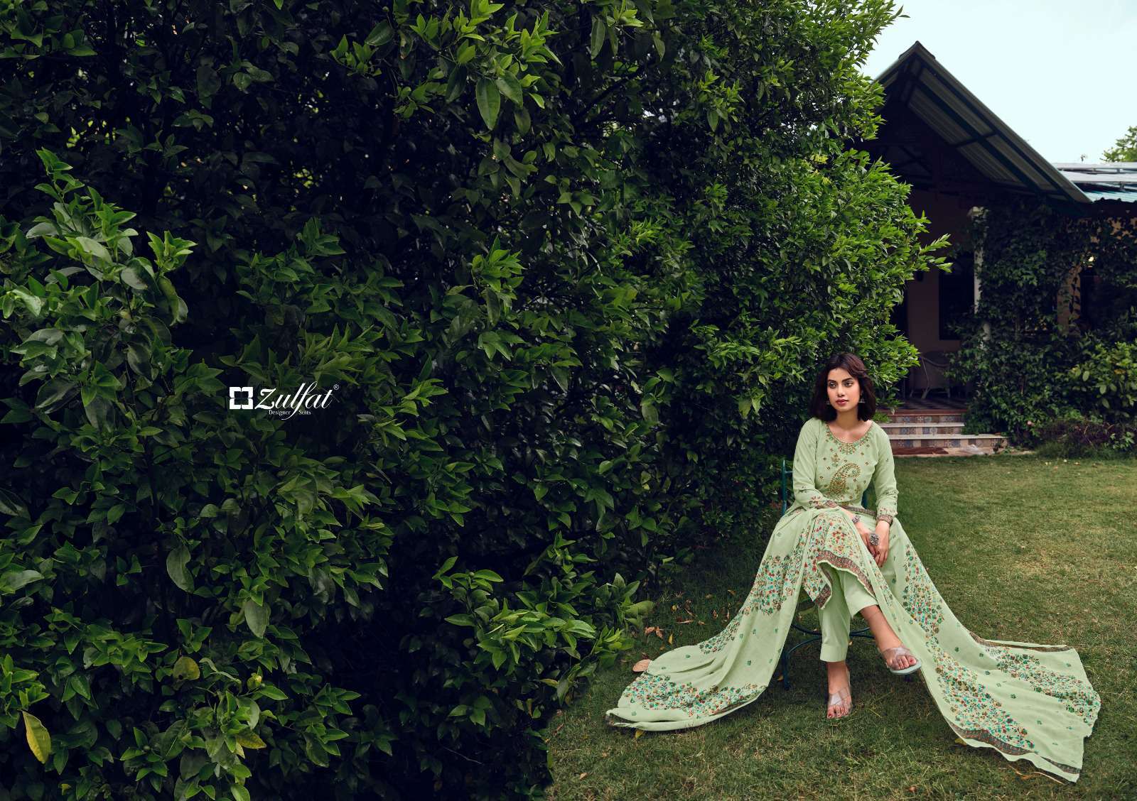 Zulfat Chinaar Premium Collection Pure Cotton Unstitch Suit Catalog Dealers