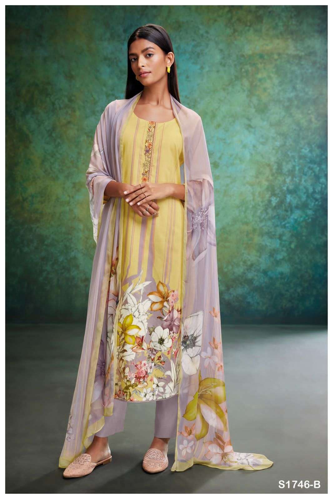 Ganga Basima 1746 Exclusive Print Premium Cotton Suit Catalog Exporter