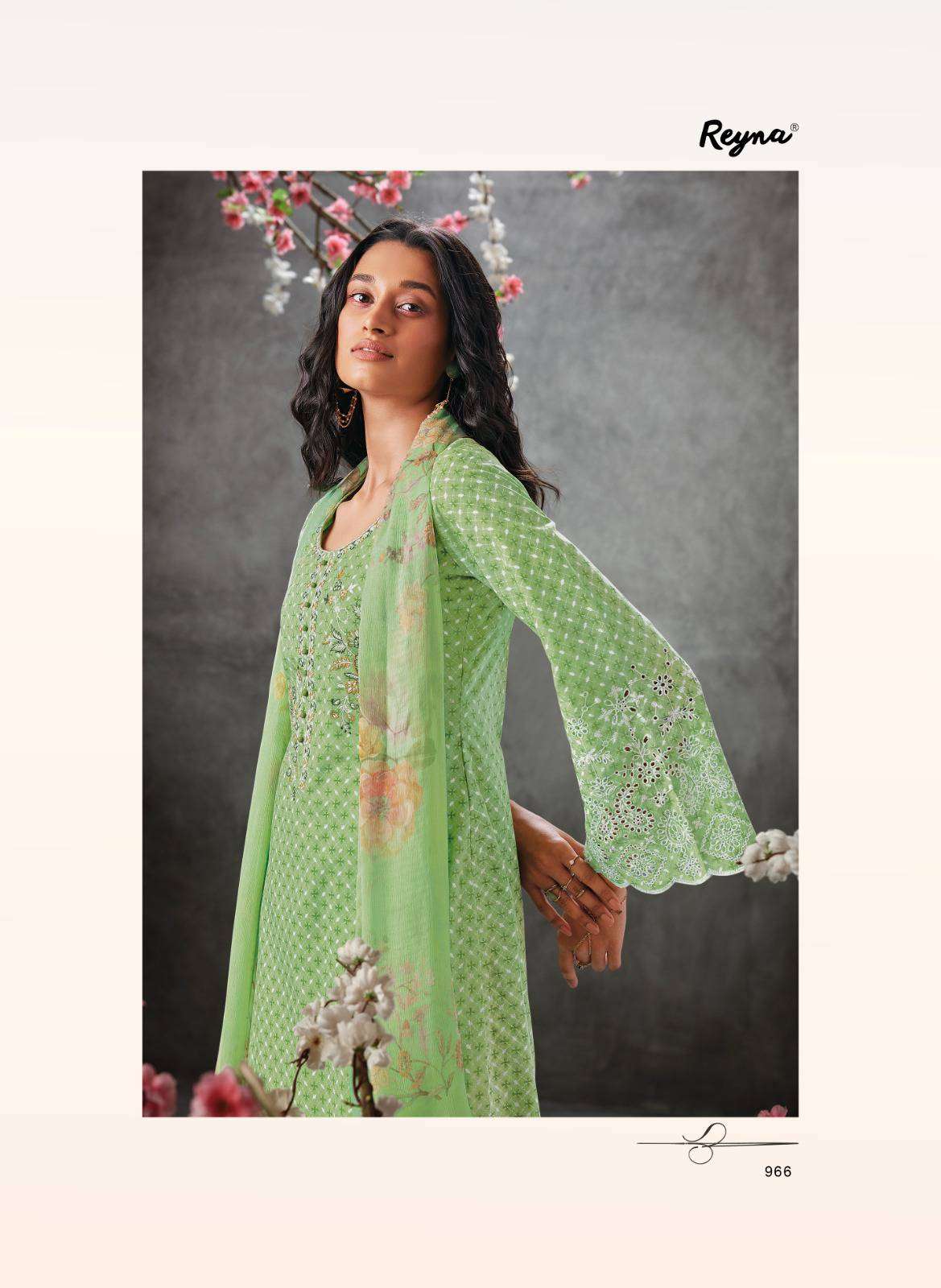 Reyna Endlees Summer 23 Fancy Designs Pure Cotton Traditional Dress ...