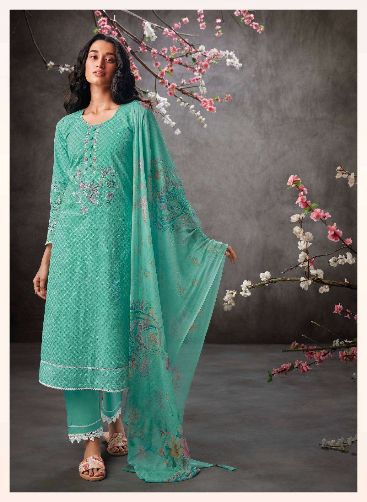Reyna Endlees Summer 23 Fancy Designs Pure Cotton Traditional Dress ...