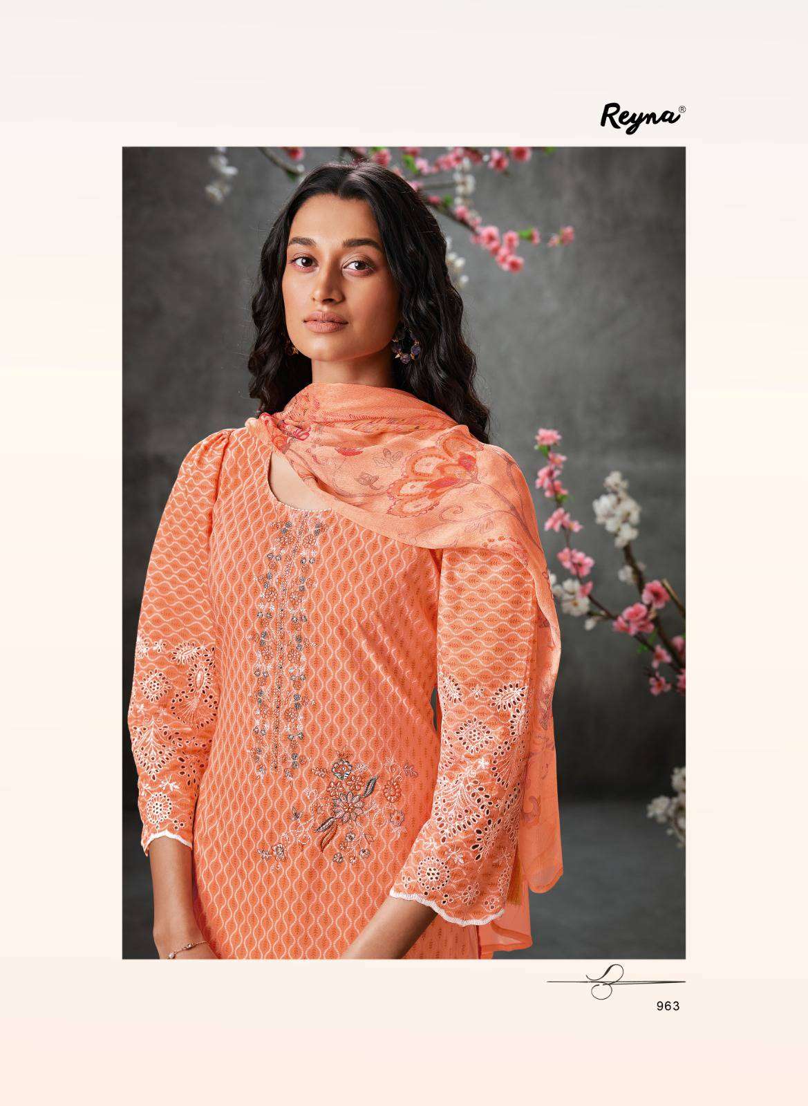 Reyna Endlees Summer 23 Fancy Designs Pure Cotton Traditional Dress ...