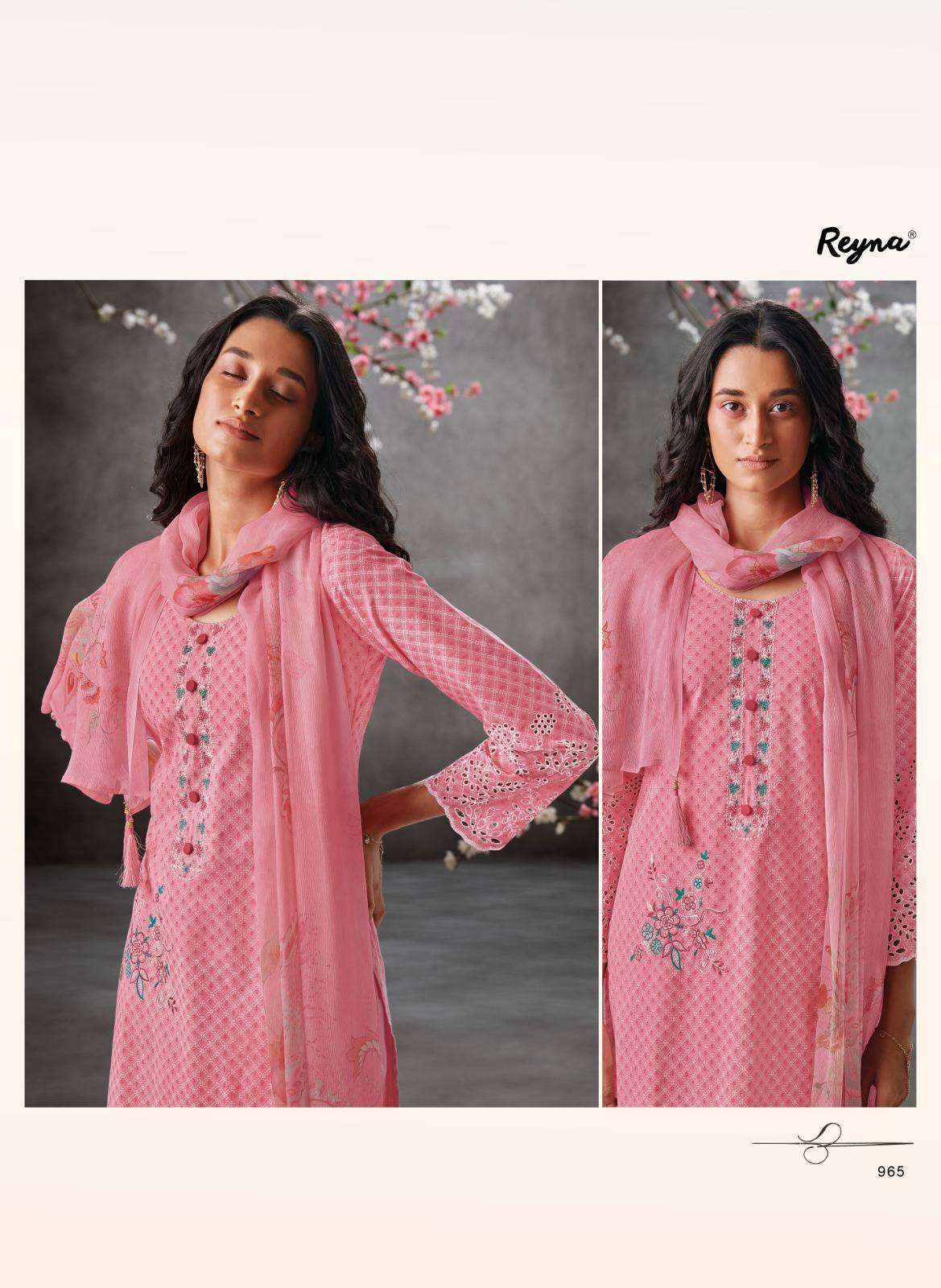 Reyna Endlees Summer 23 Fancy Designs Pure Cotton Traditional Dress ...