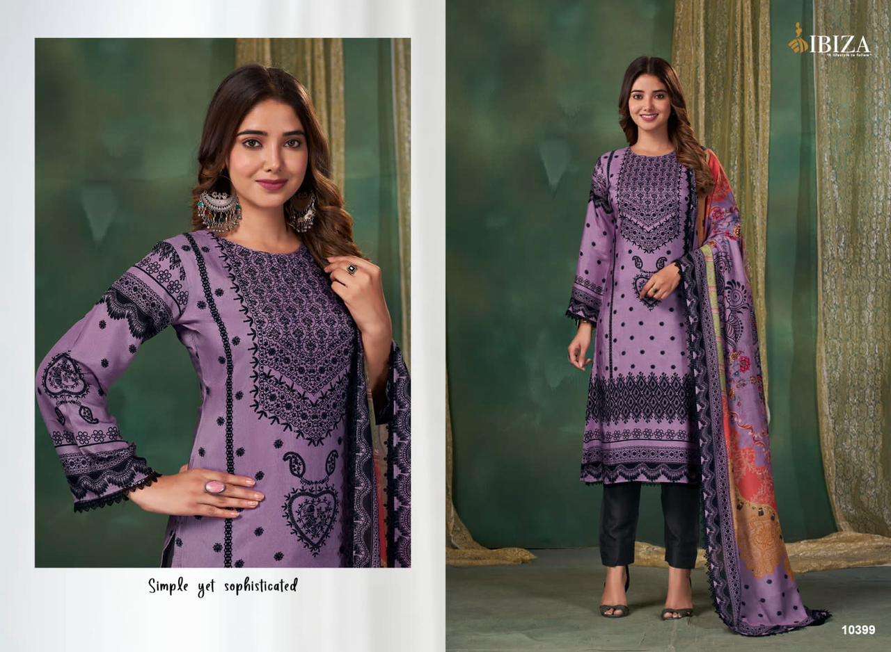 Ibiza Riyasat Vol 2 Pakistani Style Pure Muslin Festive Collection Suit Exporter