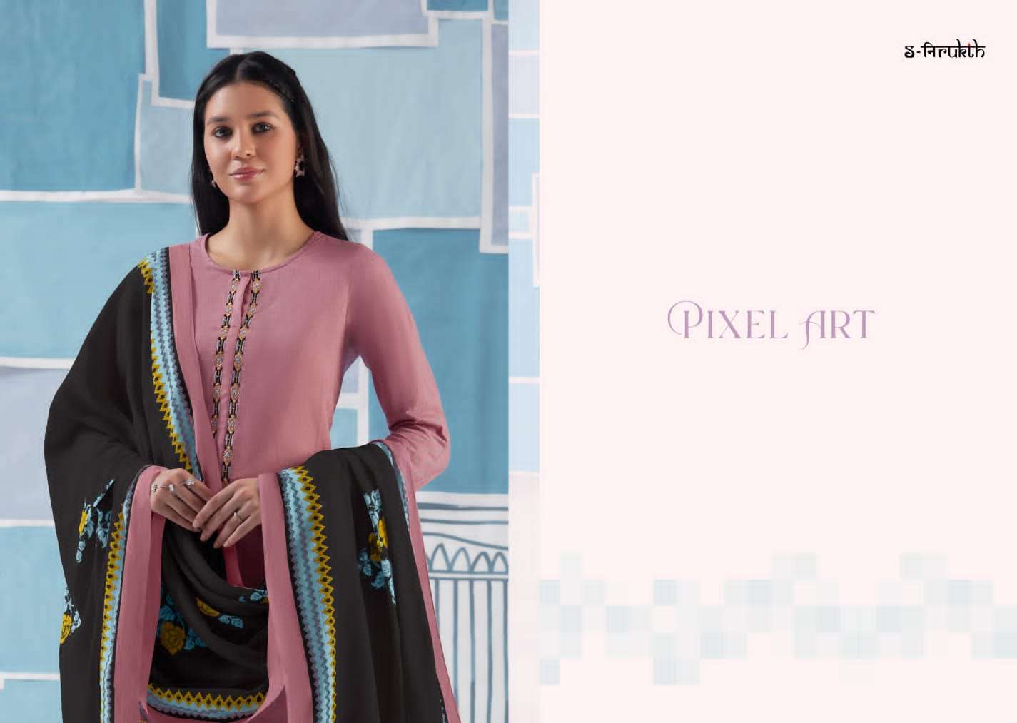 Nirukth Pixel Art Fancy Print Cotton Salwar Kameez Catalog Wholesaler