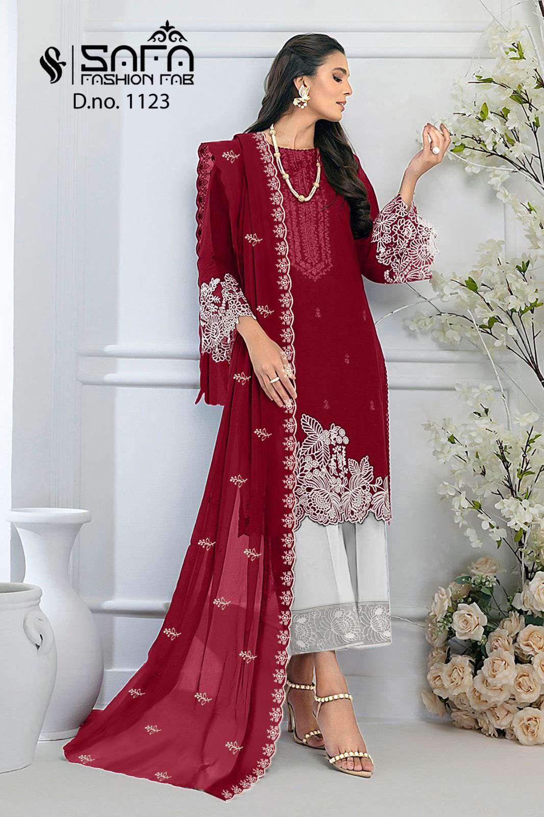 Safa Fashion Fab 1123 Designer Pakistani 3 Piece Suit New Arrivals