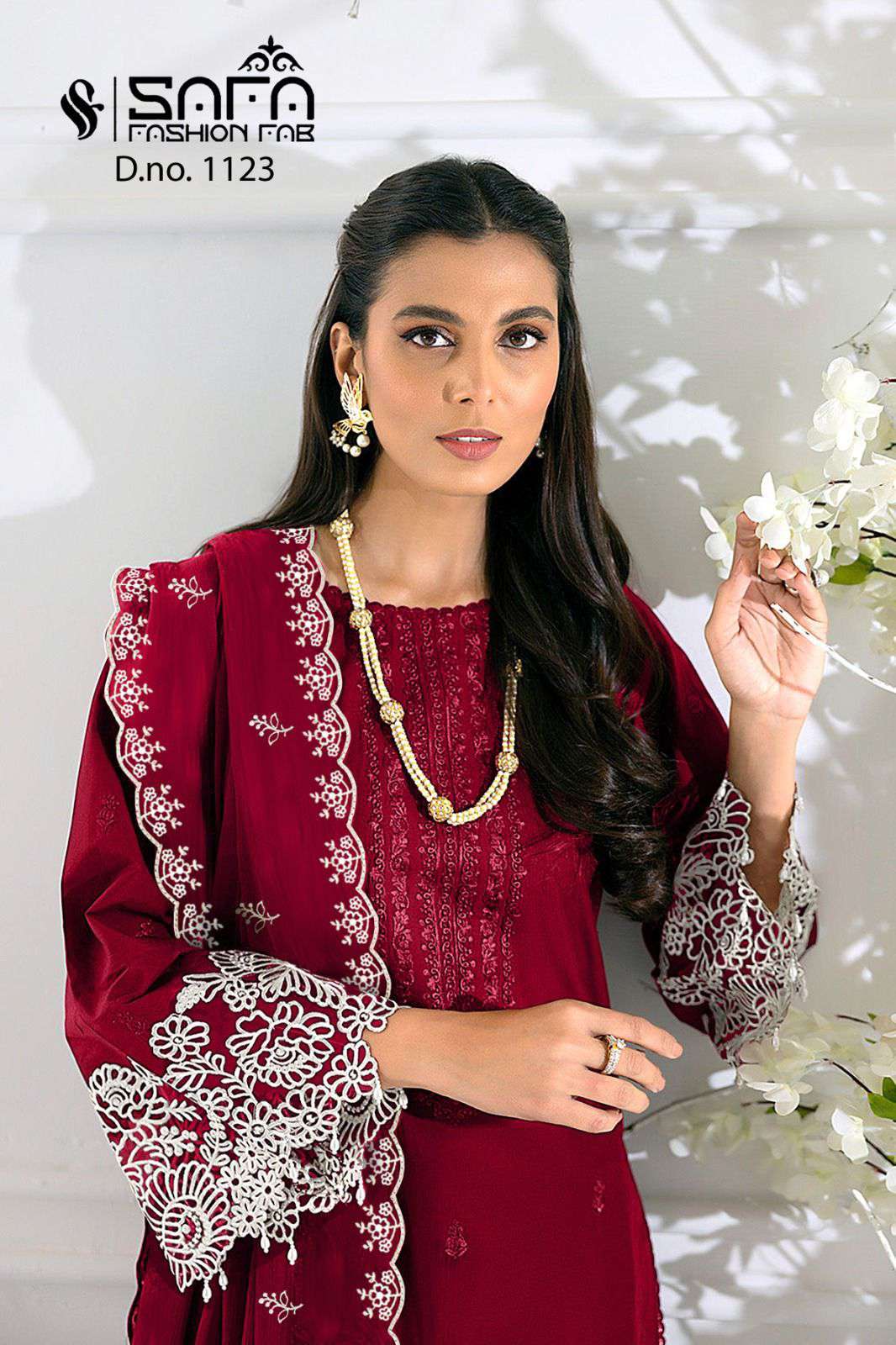 Safa Fashion Fab 1123 Designer Pakistani 3 Piece Suit New Arrivals