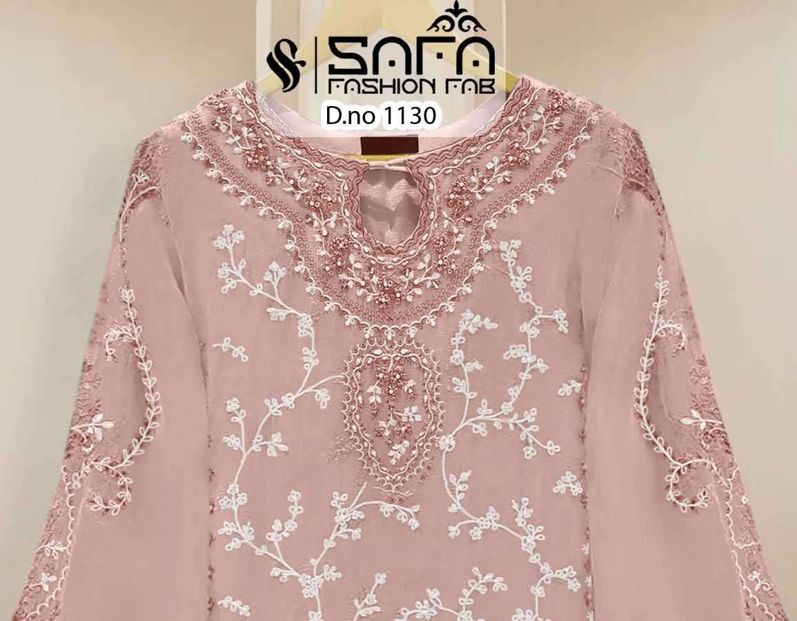 Safa Fashion Fab 1130 Festive Wear Pakistani 3 Piece Suit Wholesaler