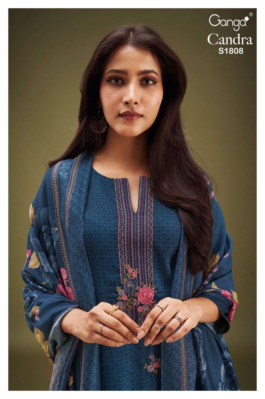 Ganga Candra 1808 Exclusive Cotton Silk Branded Suit Collection