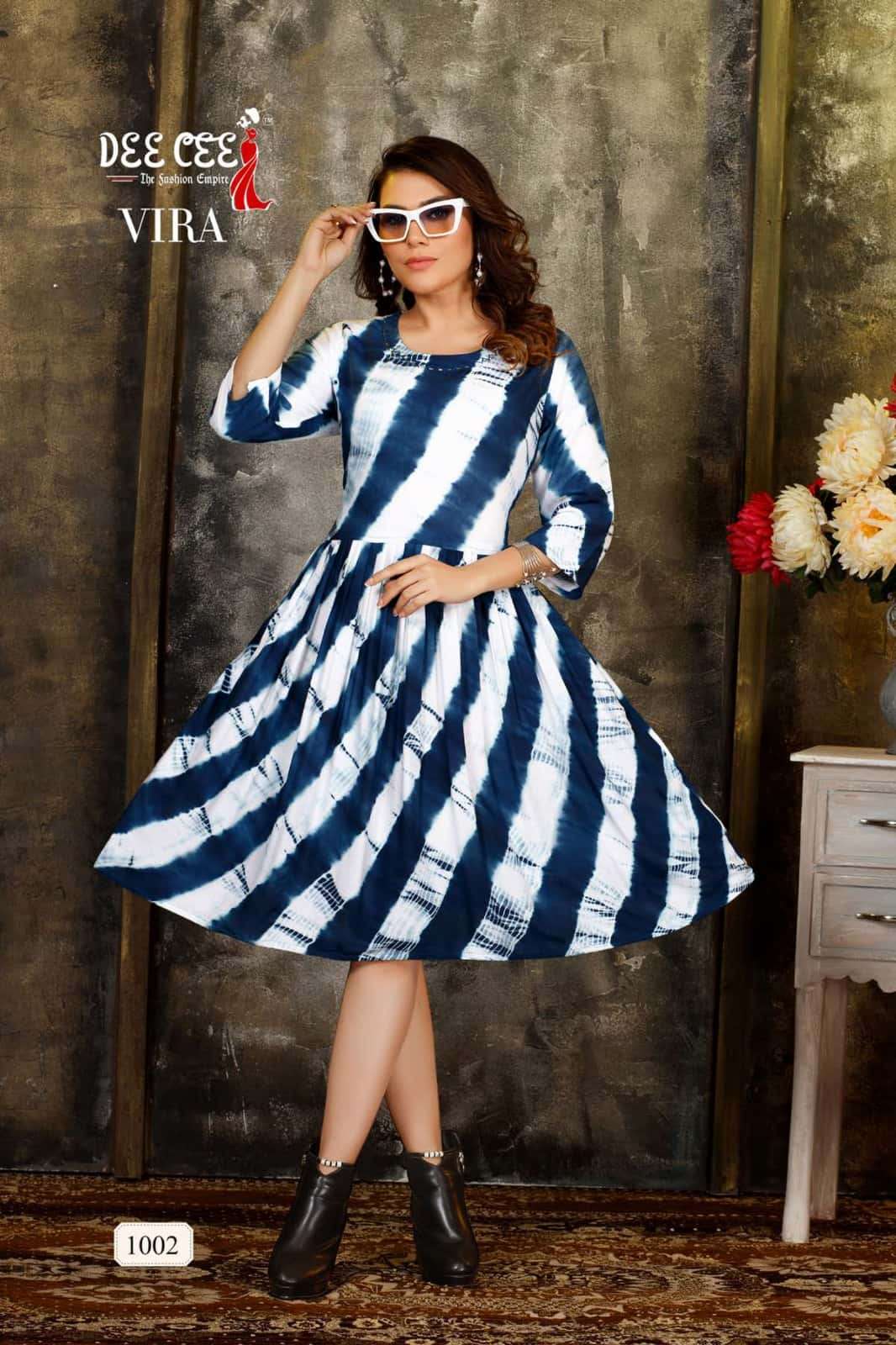 Dee cee Vira Short Rayon Tunics Catalog Wholesaler