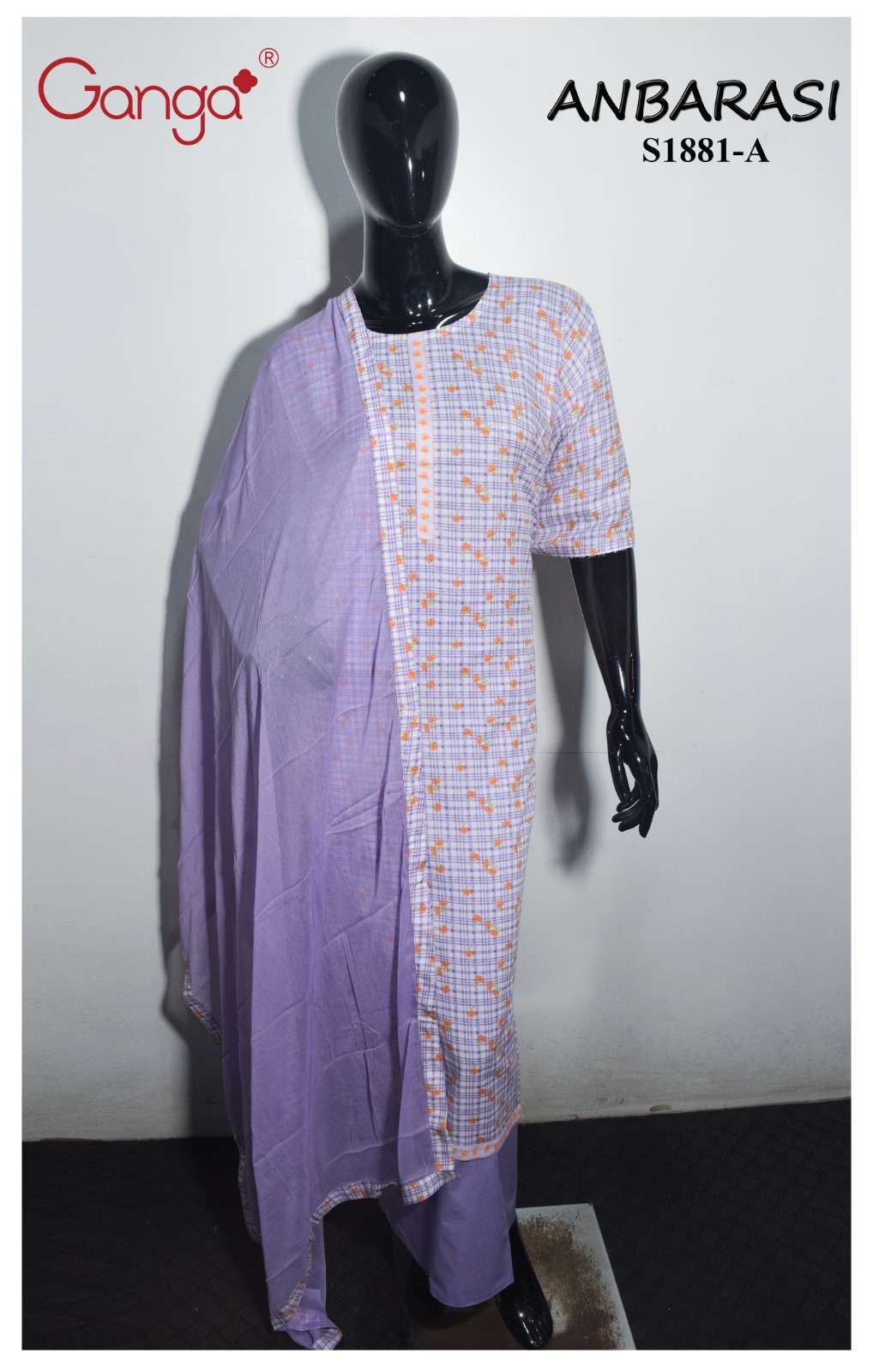 Ganga Anbarasi 1881 Exclusive Printed Cotton Branded Suit Designs