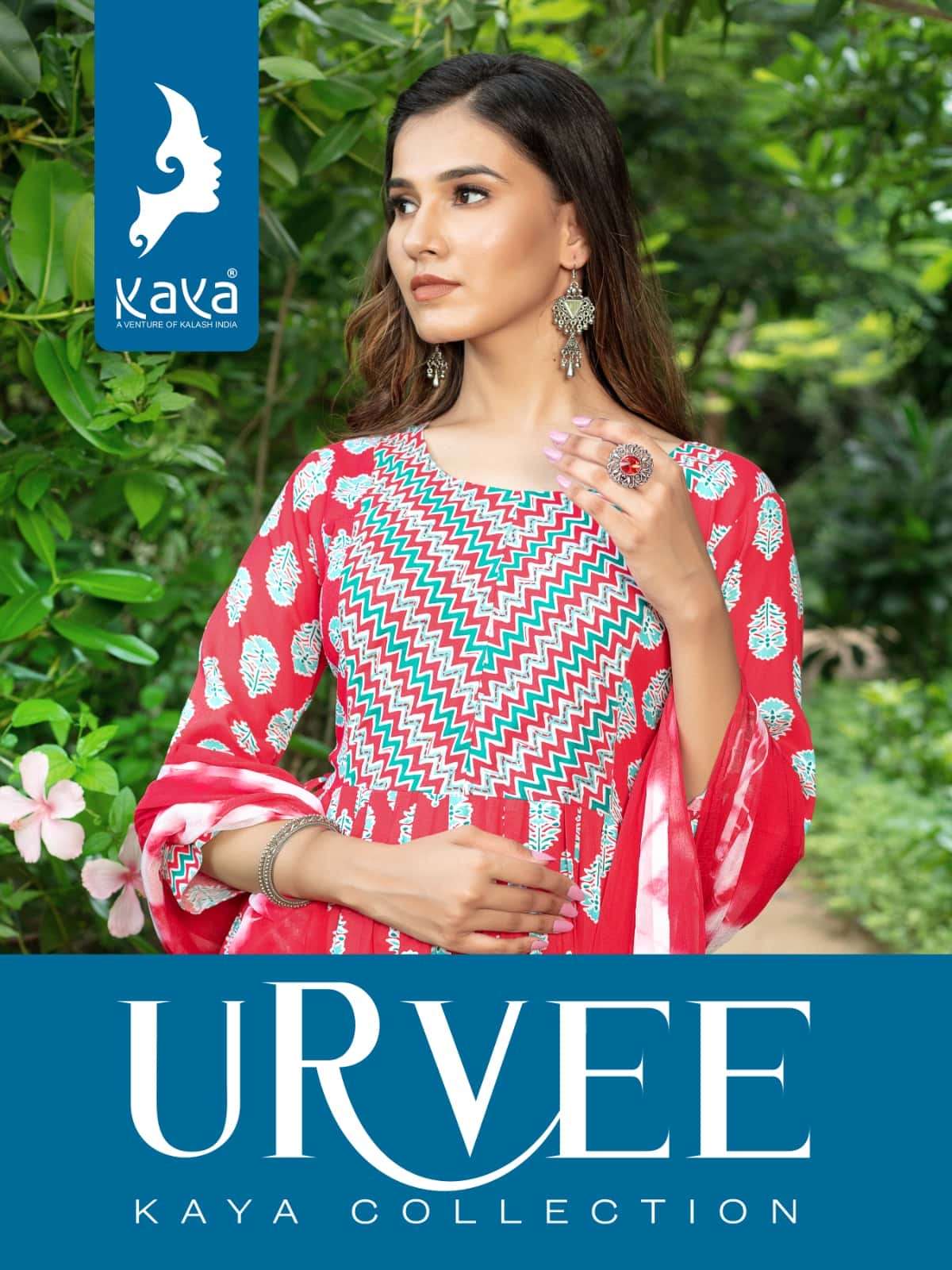 Kaya Urvee Fancy Exclusive Readymade Rayon Kurti pant Dupatta Set ...